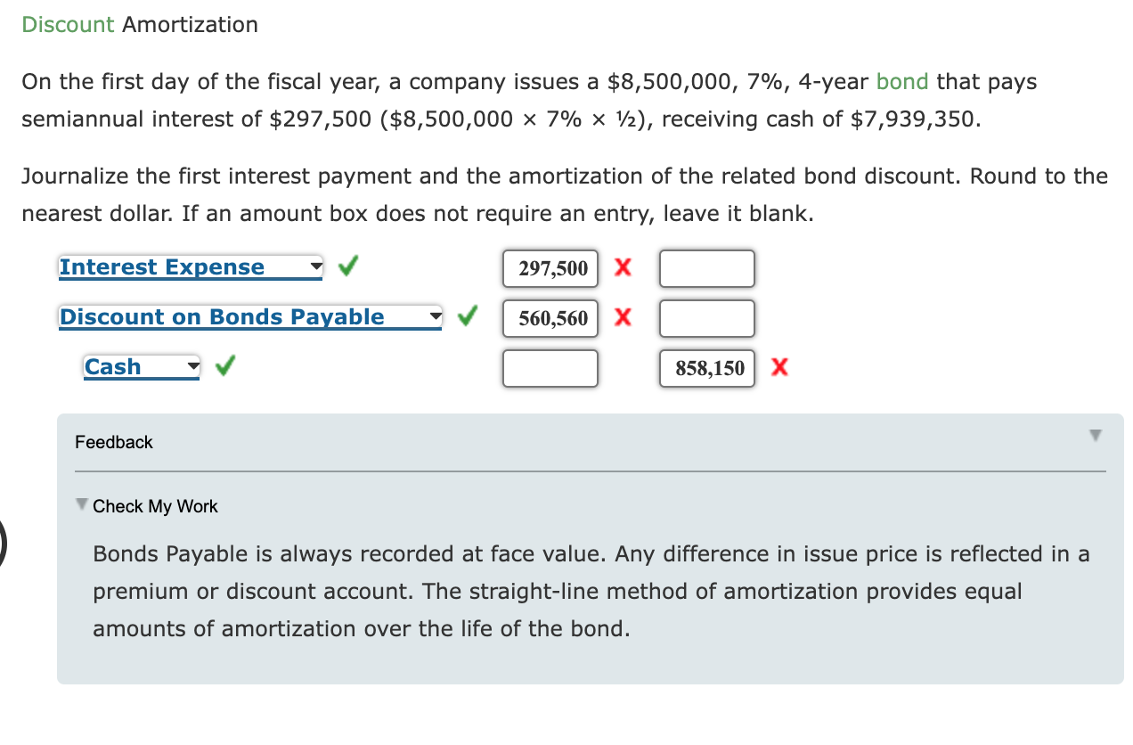Solved Discount Amortization On the first day of the fiscal | Chegg.com