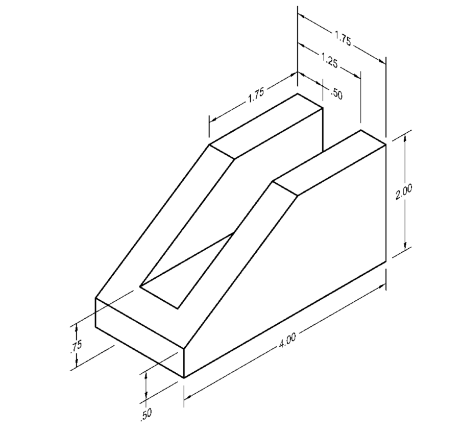 Create an orthographic projection of the following | Chegg.com