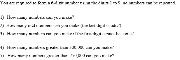 Solved You are required to form a 6-digit number using the | Chegg.com