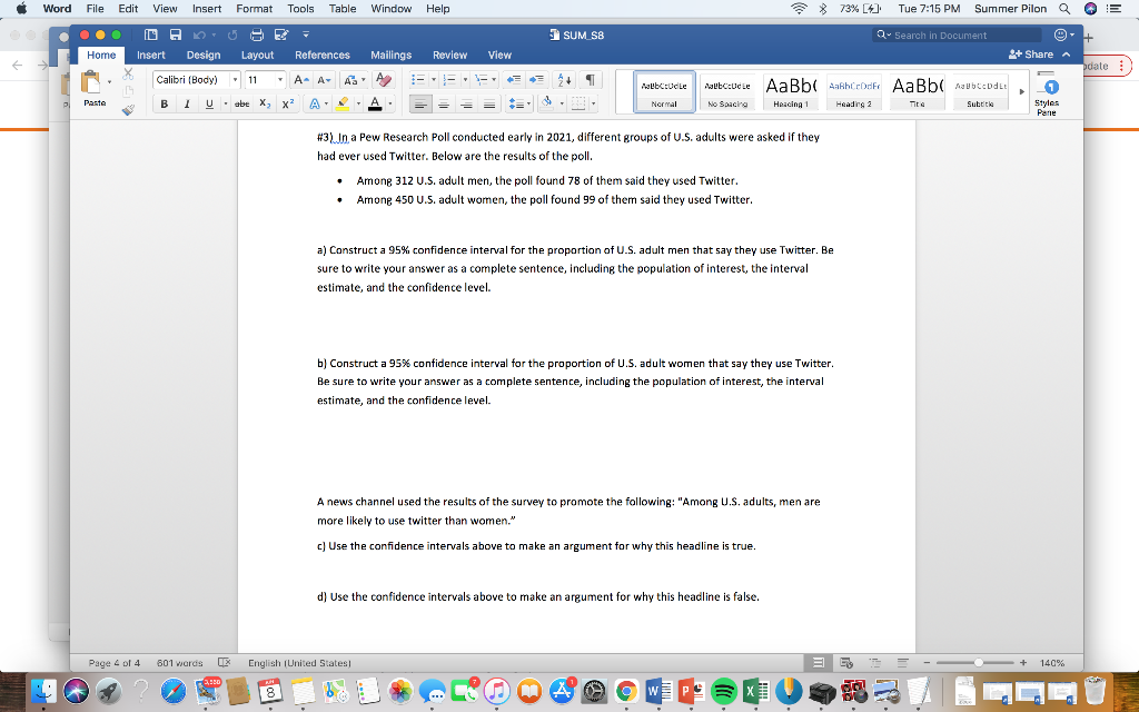 Solved Word File Edit View Insert Format Tools Table Window | Chegg.com