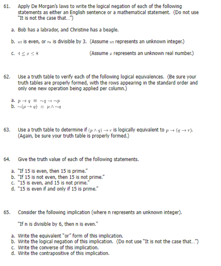 Solved I need a solution to each question: 61,62,63,64, ﻿all | Chegg.com