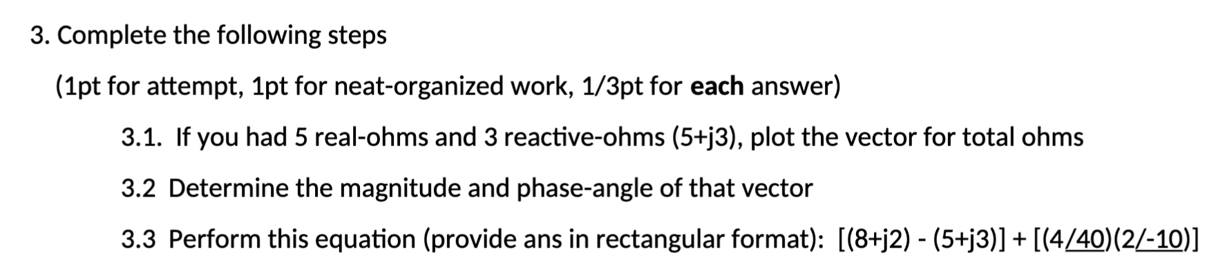 Solved 3. Complete the following steps (1pt for attempt, 1pt | Chegg.com