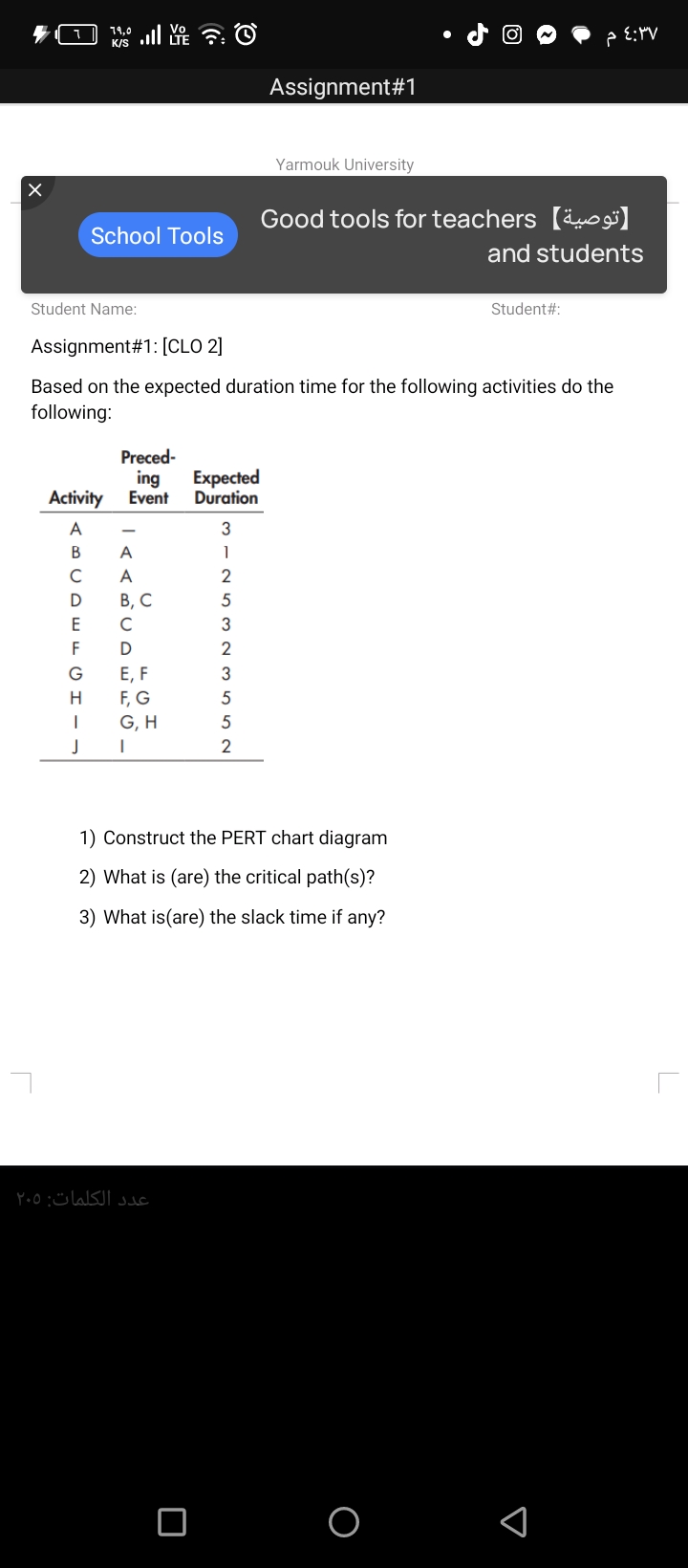 Solved Based on the expected duration time for the following | Chegg.com