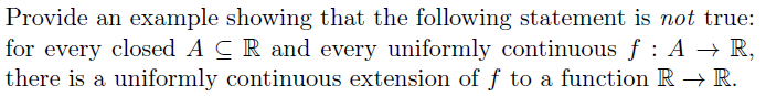 Solved Provide an example showing that the following | Chegg.com