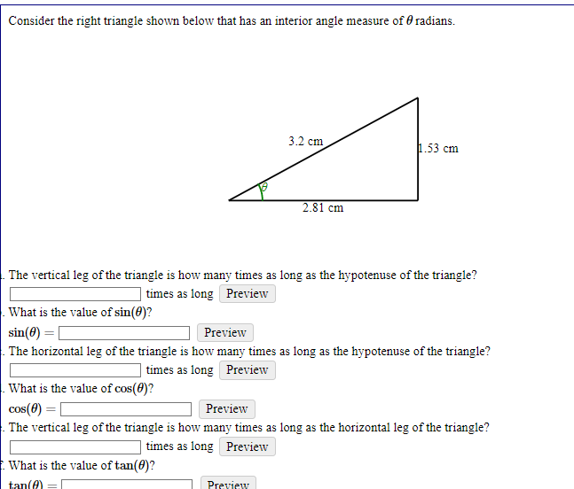 Solved Consider the right triangle shown below where | Chegg.com