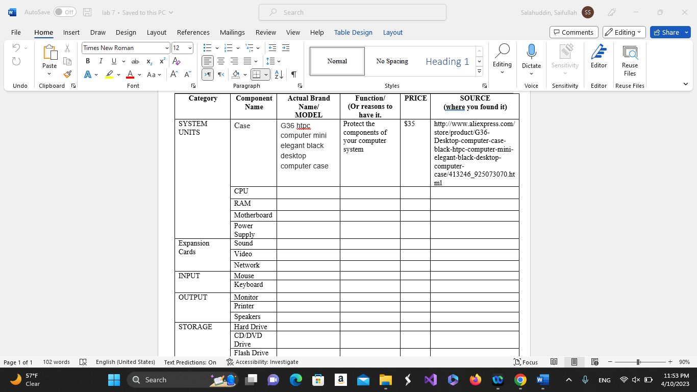 Solved please complete the chart with the following | Chegg.com