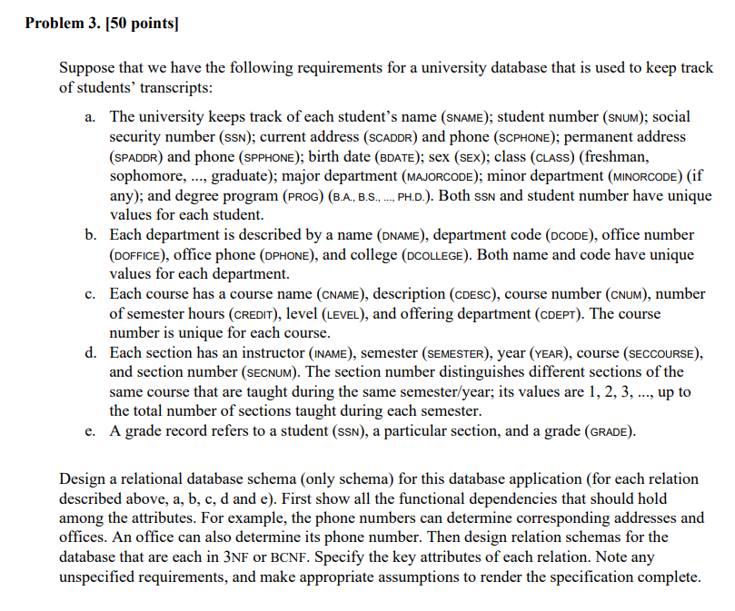 Solved Problem 3. [50 ﻿points]Suppose that we have the | Chegg.com
