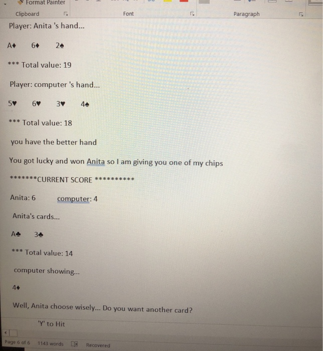 Clipboard Font Paragraph Need more than one java | Chegg.com