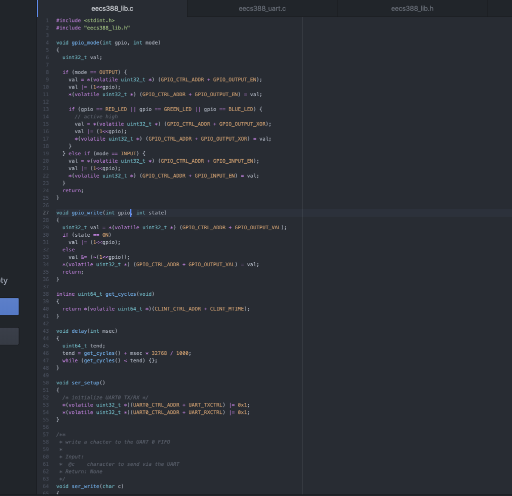 Solved Please help me with the code for the lib.c file. I | Chegg.com