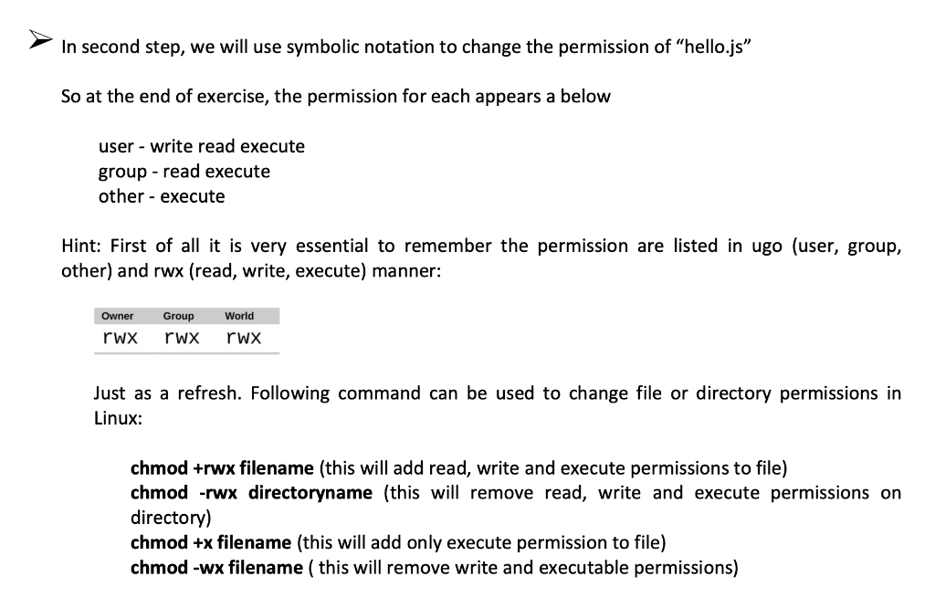 Solved Laboratory 4 - File Permissions Octal vs Sybolic - In | Chegg.com