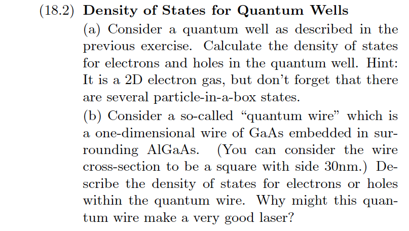 Solved Hello this is for a solid-state physics class. the | Chegg.com