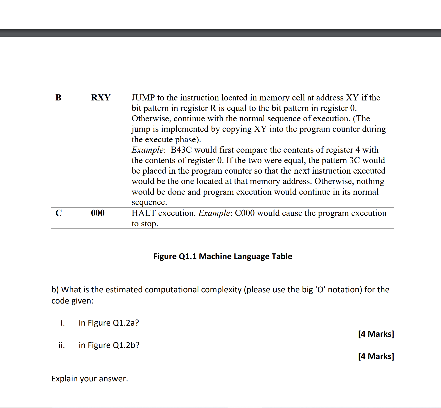 Solved a) Using the Machine Language table given in Figure | Chegg.com