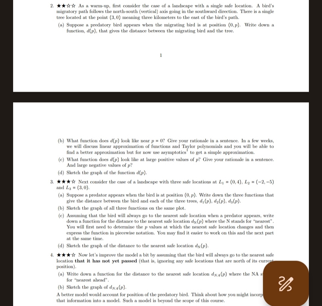 Solved 2. ⋆⋆ℏ As a warm-up, first consider the case of a | Chegg.com