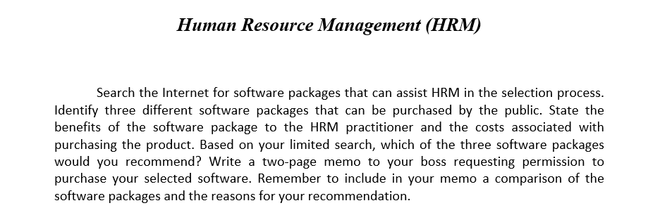 Human Resource Management (HRM) Search the Internet | Chegg.com