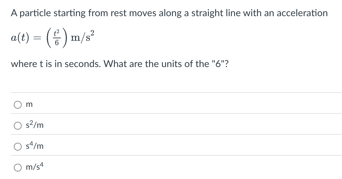 Solved A particle starting from rest moves along a straight | Chegg.com