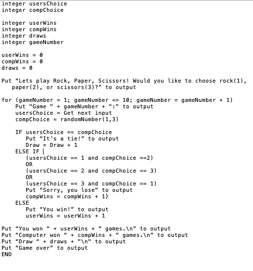 Solved the code did not work in coral simulator.integer | Chegg.com