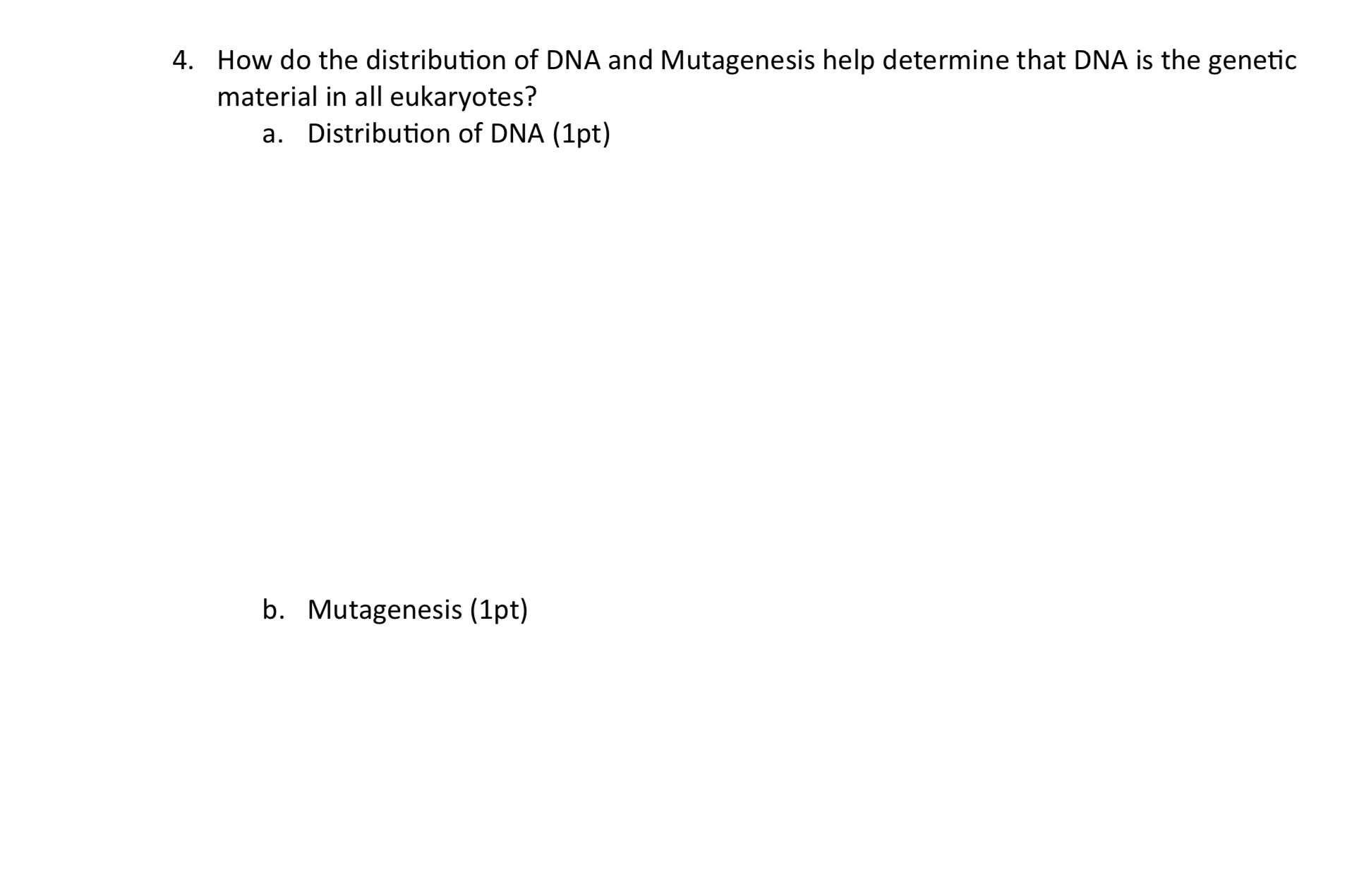 Solved How do the distribution of DNA and Mutagenesis help | Chegg.com