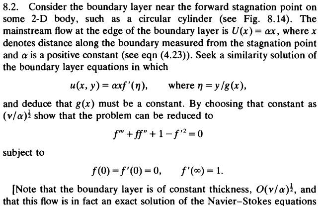 8.2. Consider the boundary layer near the forward | Chegg.com