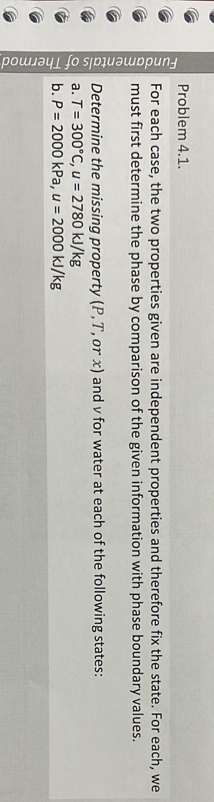 Solved For each case, the two properties given are | Chegg.com