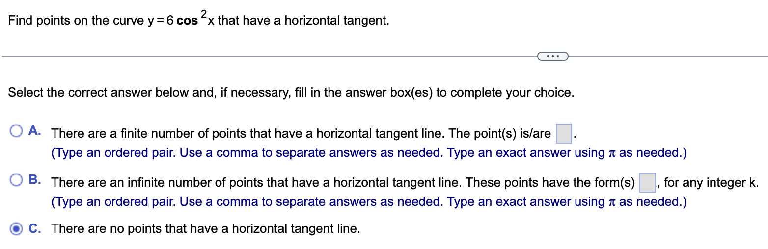Solved Find points on the curve y=6cos2x ﻿that have a | Chegg.com