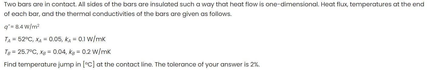 Solved Two bars are in contact. All sides of the bars are | Chegg.com