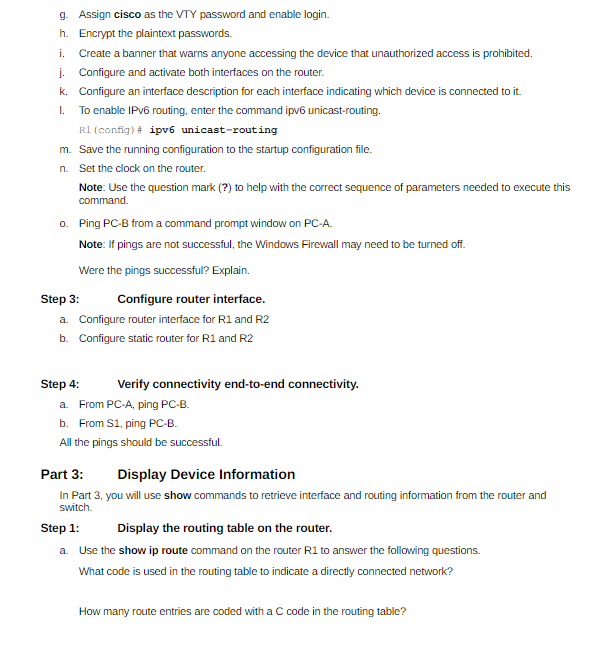 Solved Addressing TableObjectives Part 1: Set Up the | Chegg.com