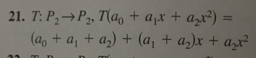 Solved Linear Transformations In Exercises 9-22, determine | Chegg.com