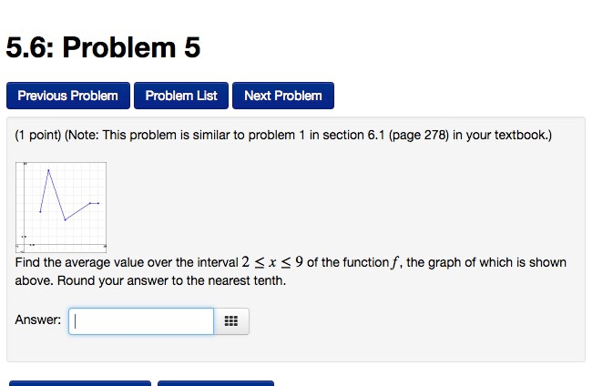 Solved 5 6 Problem 5 Previous Problem Problem List Next