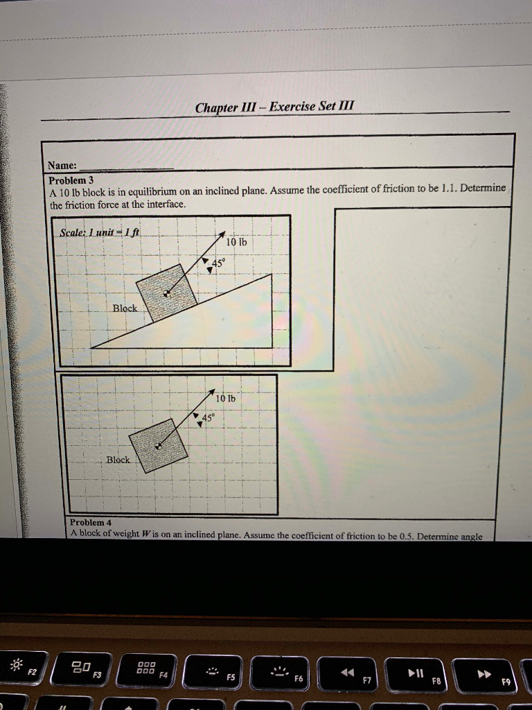 Solved Chapter III – Exercise Set III Name: Problem 3 A 10 | Chegg.com
