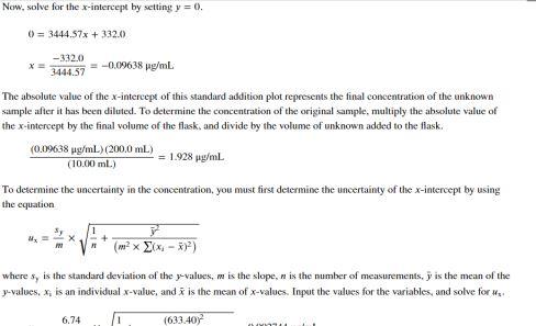 To prepare the standard addition plot, you must first | Chegg.com