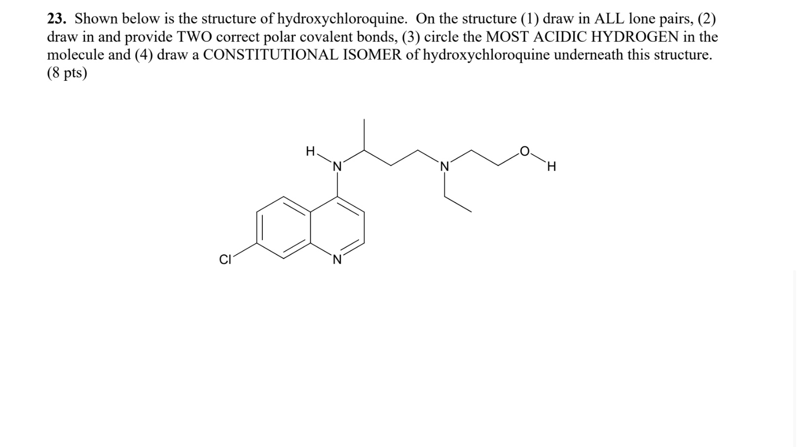 Solved 23. Shown below is the structure of | Chegg.com
