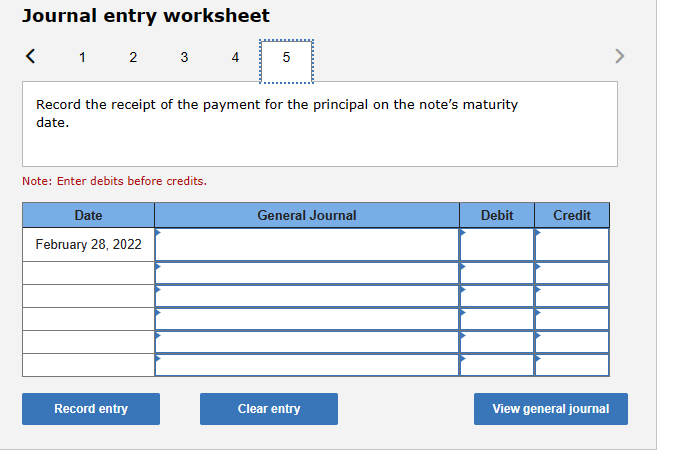 Solved Journal entry worksheet Record the interest accrued | Chegg.com