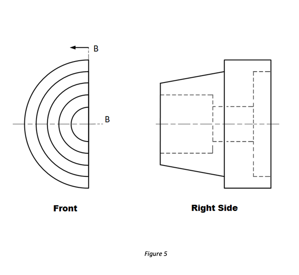 Solved On a separate orthographic grid sheet, simply draw | Chegg.com