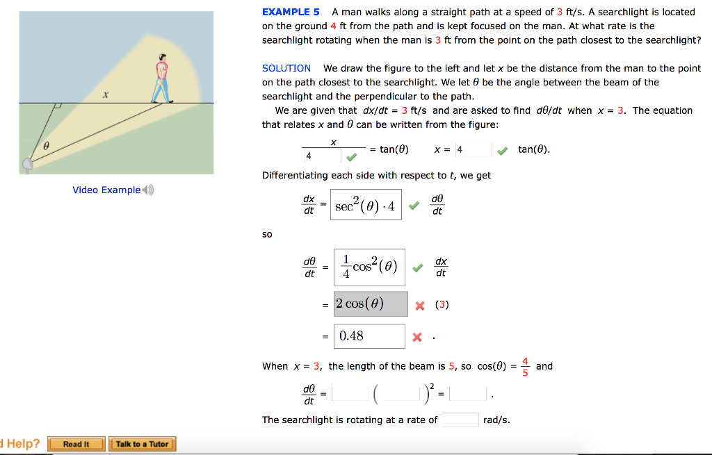 Solved EXAMPLE 5 A man walks along a straight path at a | Chegg.com Solved EXAMPLE 5 A man walks along a straight path at a | Chegg.com