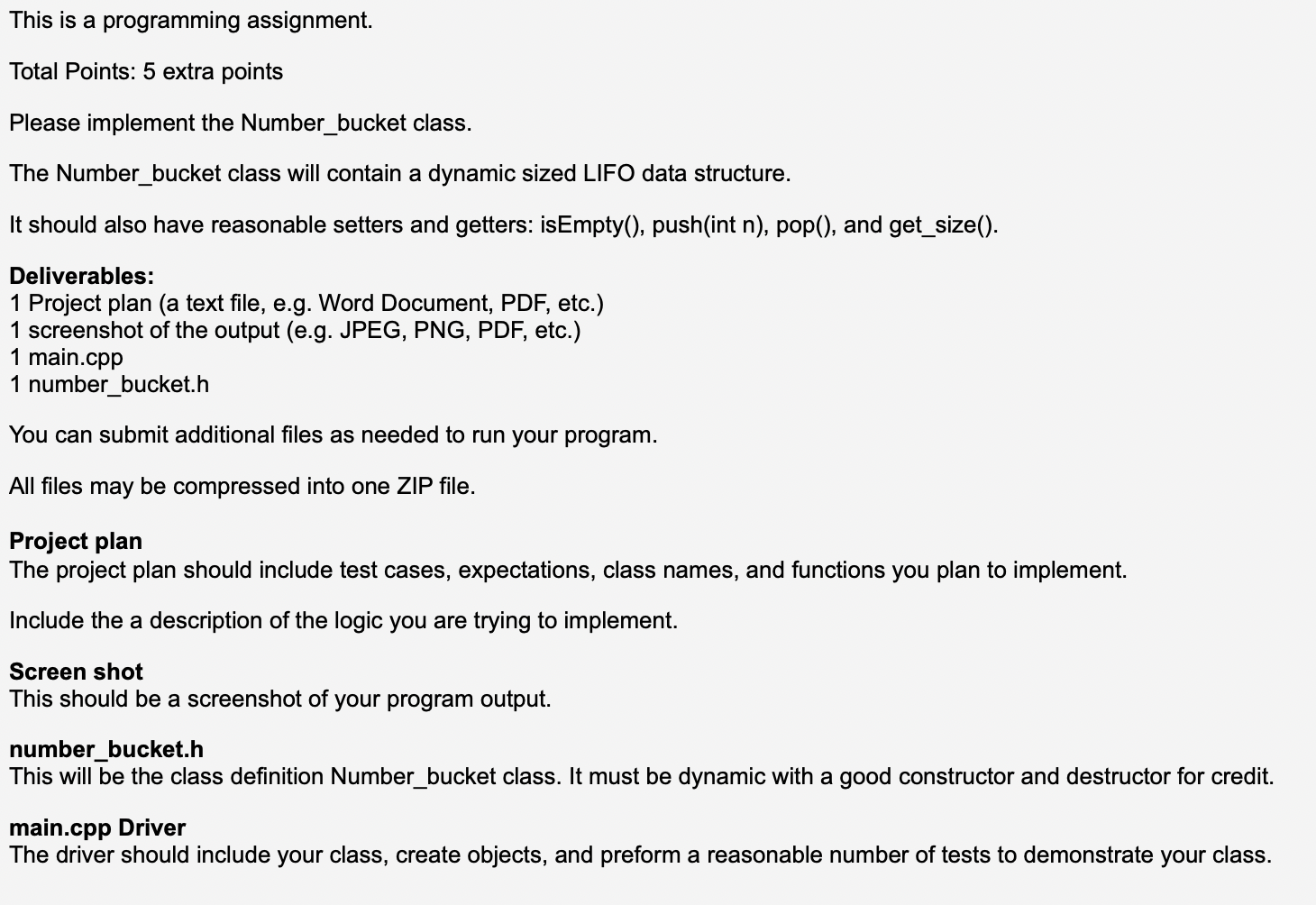 Solved This is a programming assignment. Total Points: 5 | Chegg.com
