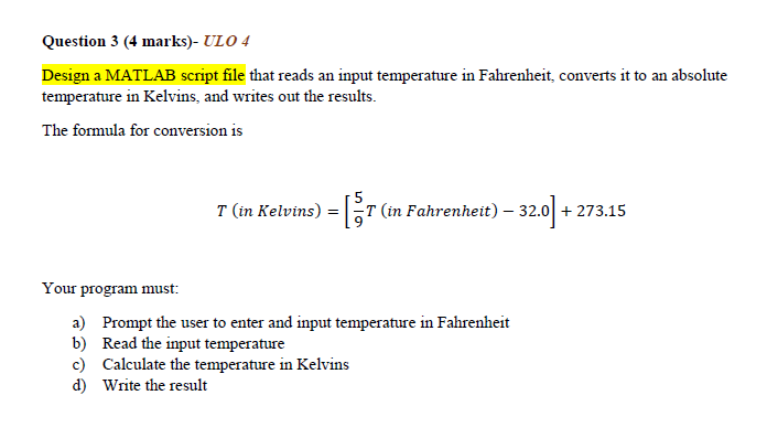 Solved Design A Matlab Script File That Reads An Input 0574