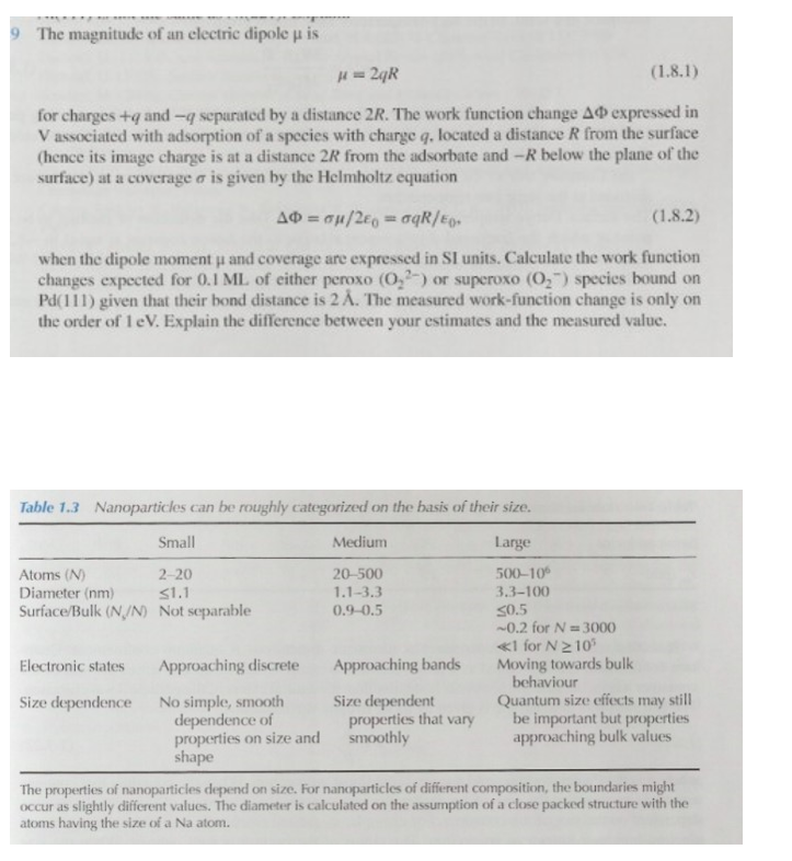 Solved 9 ﻿The magnitude of an electric dipole μ ﻿isμ=2qRfor | Chegg.com