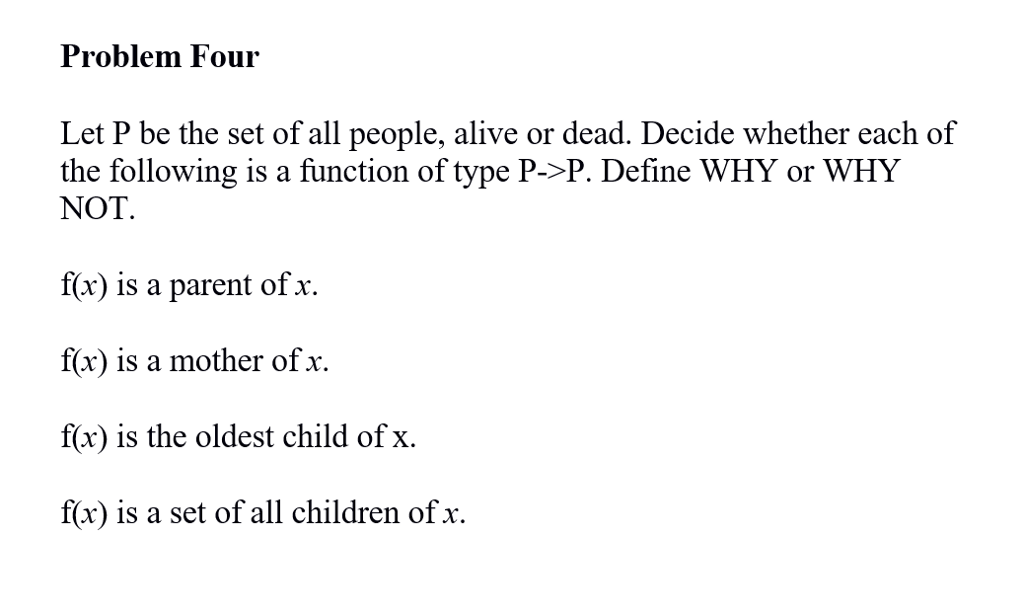 Solved Problem Two In each case, find the value of "x" that | Chegg.com