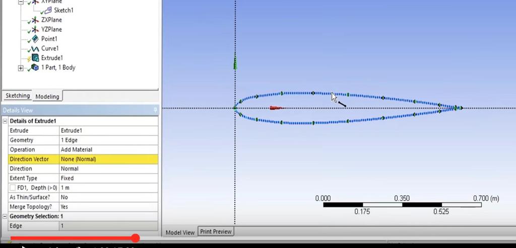 Design a 3D wing using ANSYS software . set your | Chegg.com