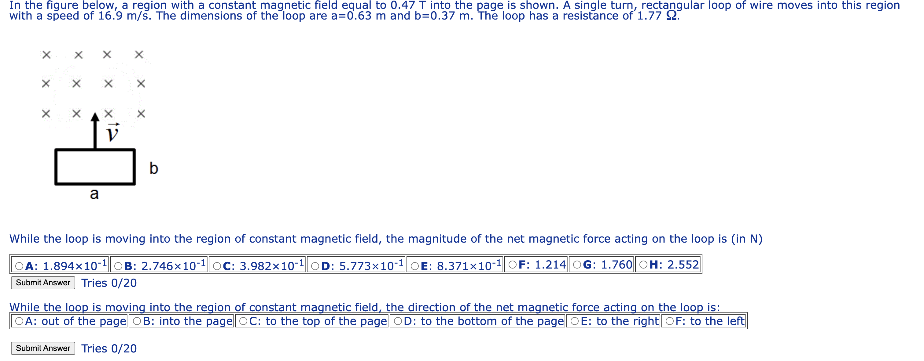Solved In the figure below, a region with a constant | Chegg.com