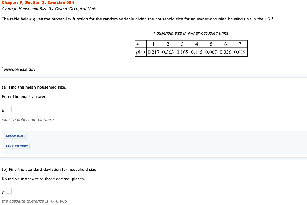 Solved Chapter P, Section 3, Exercise 084 Average Household | Chegg.com
