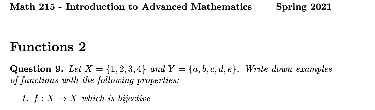 Solved Math 215 - Introduction to Advanced Mathematics | Chegg.com