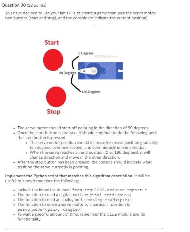 Question 30 (12 points) You have decided to use your | Chegg.com