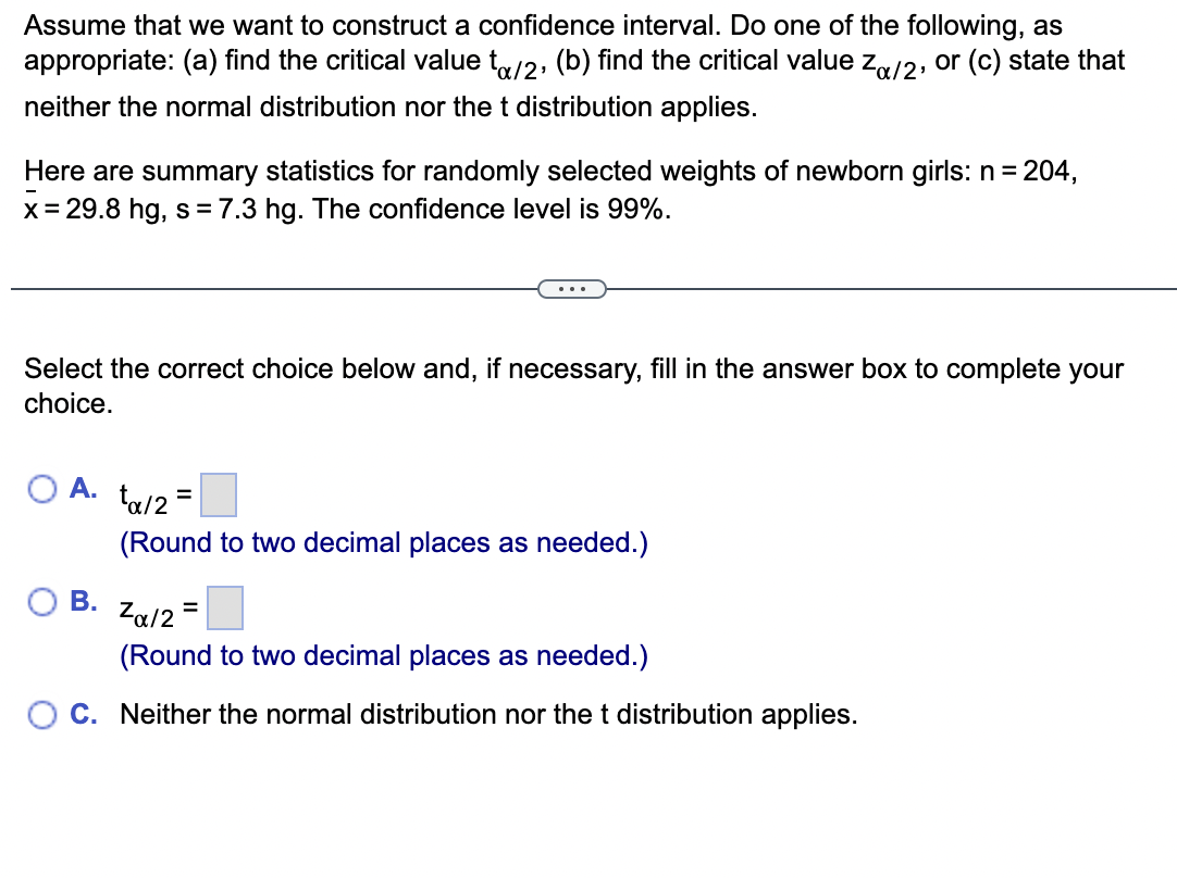 Solved Assume that we want to construct a confidence | Chegg.com