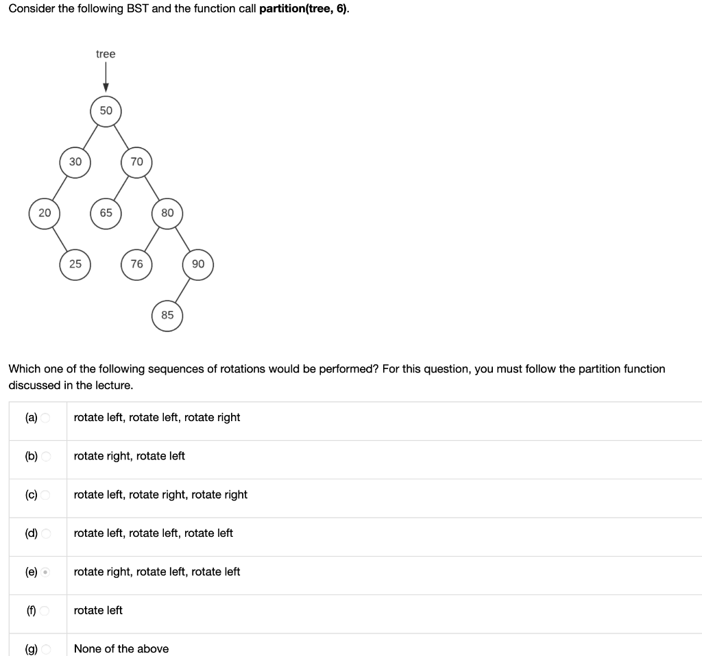 Solved Consider the following BST and the function call | Chegg.com