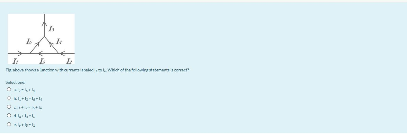 Solved 13 16 14 11 15 12 Fig. above shows a junction with | Chegg.com