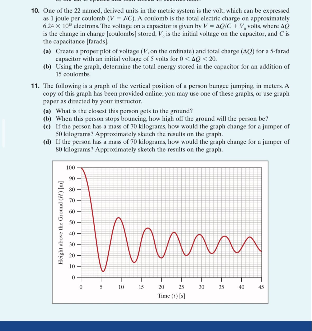Solved 12. Shown are graphs of the altitude in meters, and | Chegg.com