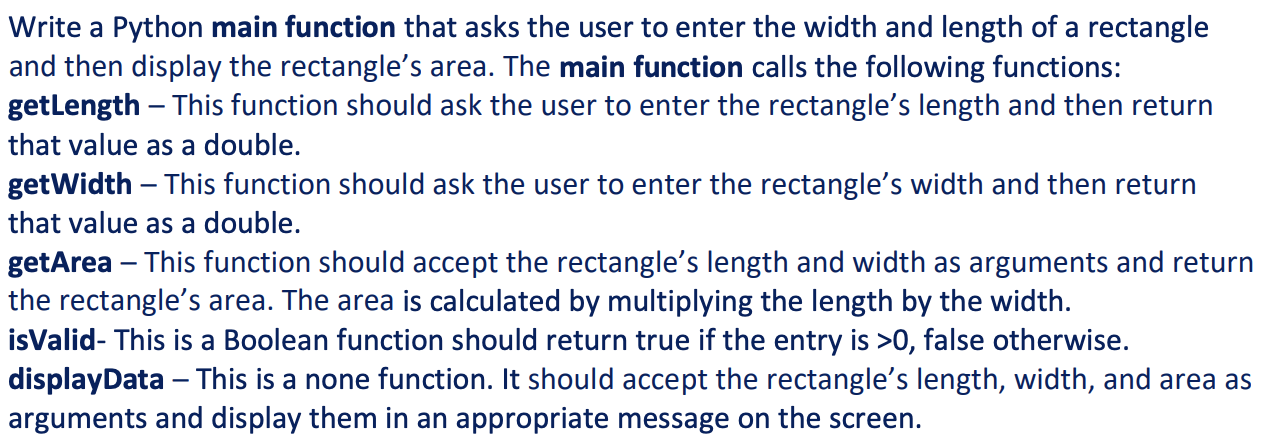 Solved Write a Python main function that asks the user to | Chegg.com