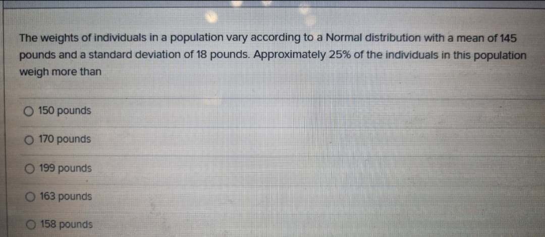 Solved Your time to complete a race is at the 3rd percentile | Chegg.com