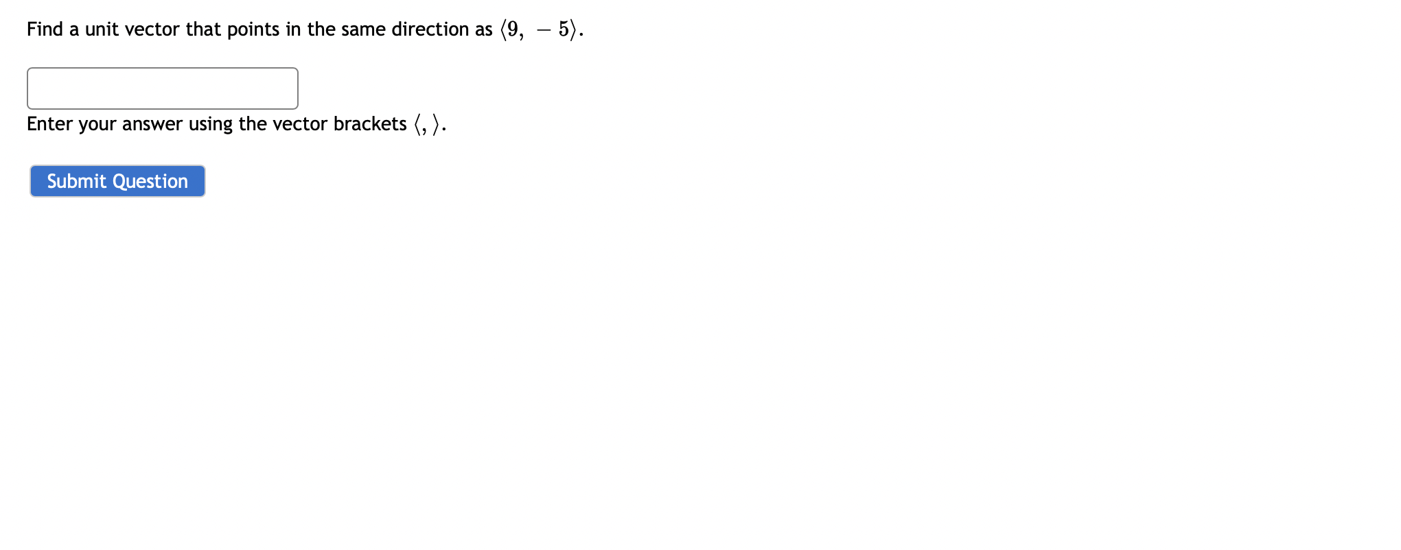 Solved Find a unit vector that points in the same direction | Chegg.com